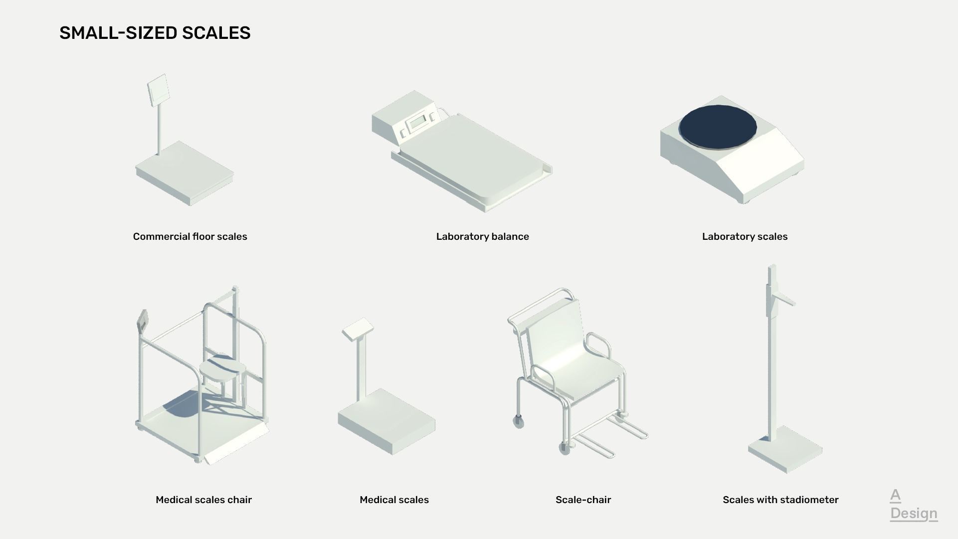 Scales - Pack of revit families 3D model | CGTrader