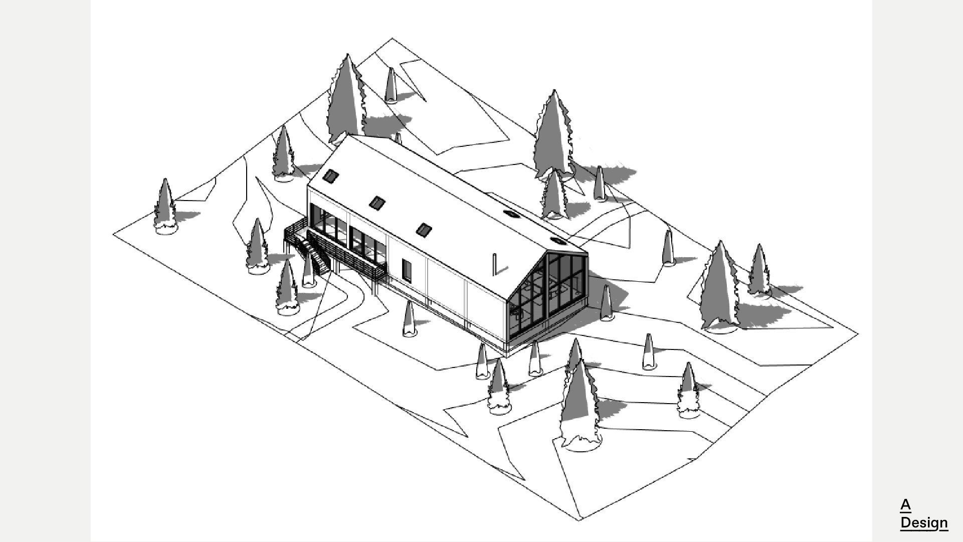 Barn house - Revit 3D model | CGTrader