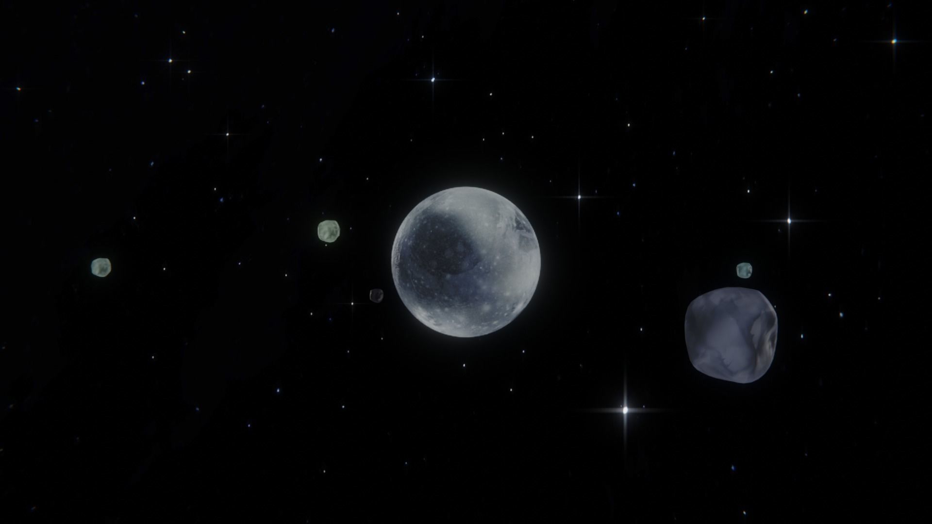 Realistic Solar System with 8K textures All moons asteroid belt free 3D ...