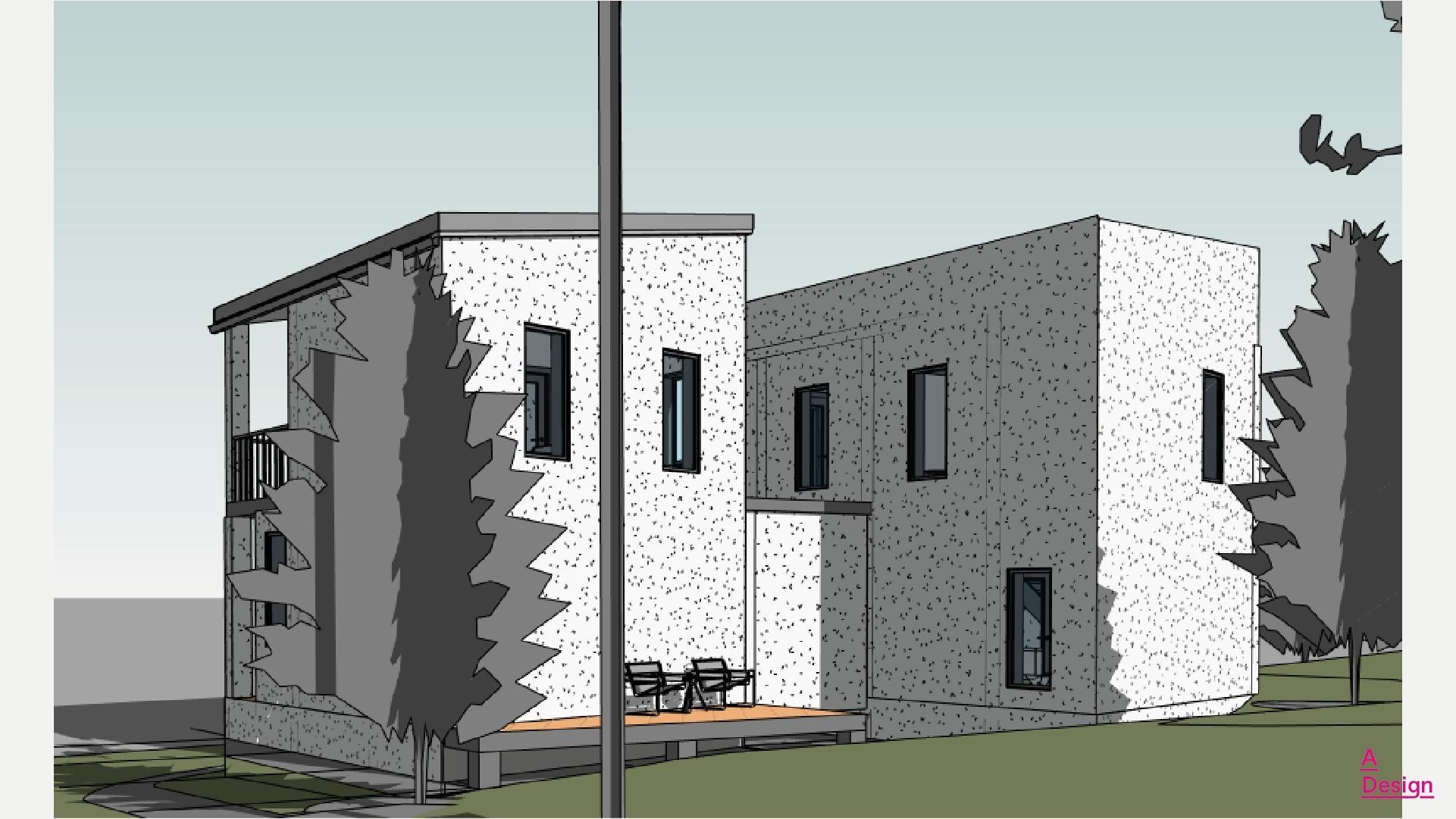Two houses - Revit 3D model | CGTrader
