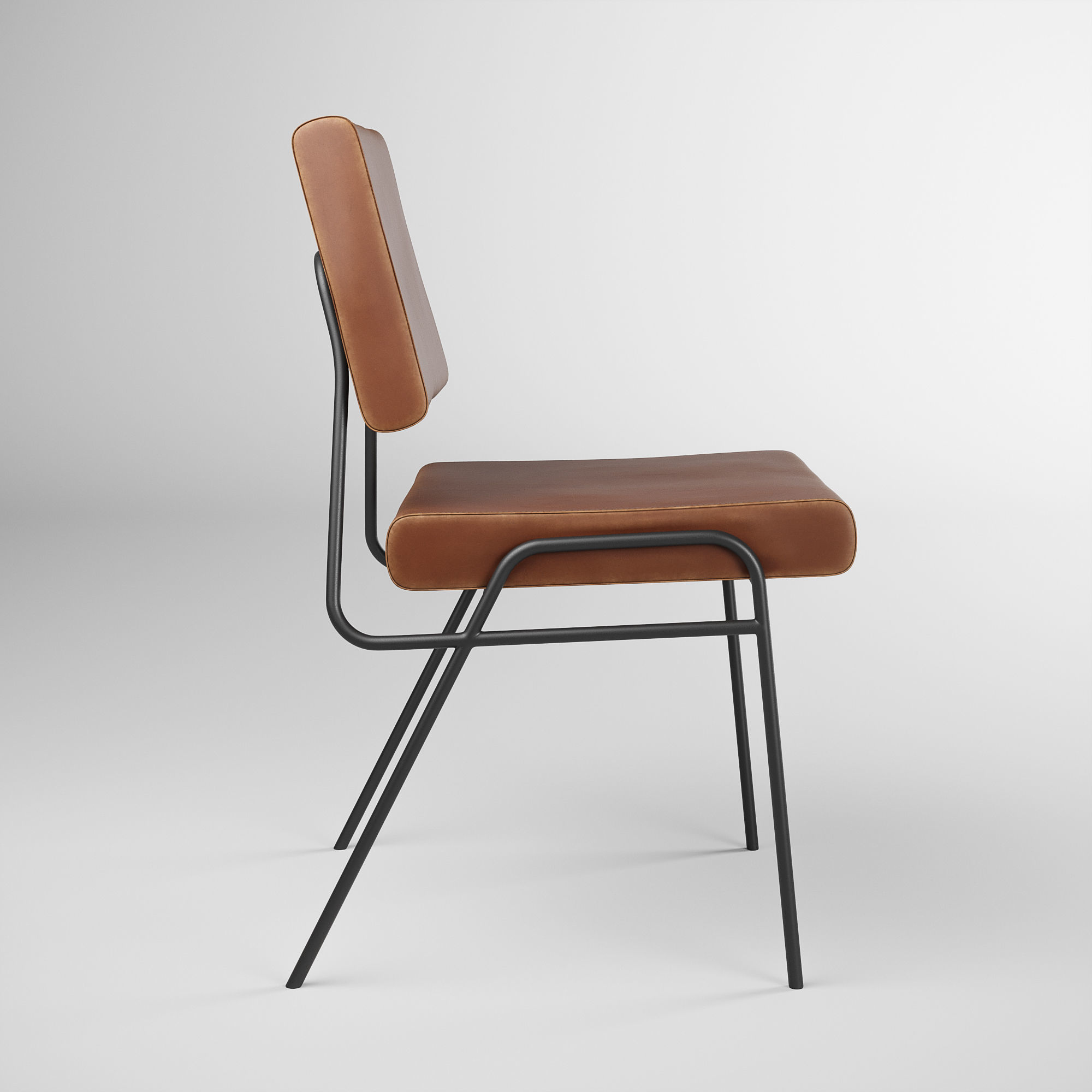Wireframe Leather Dining Chair - 3D model 3D model | CGTrader