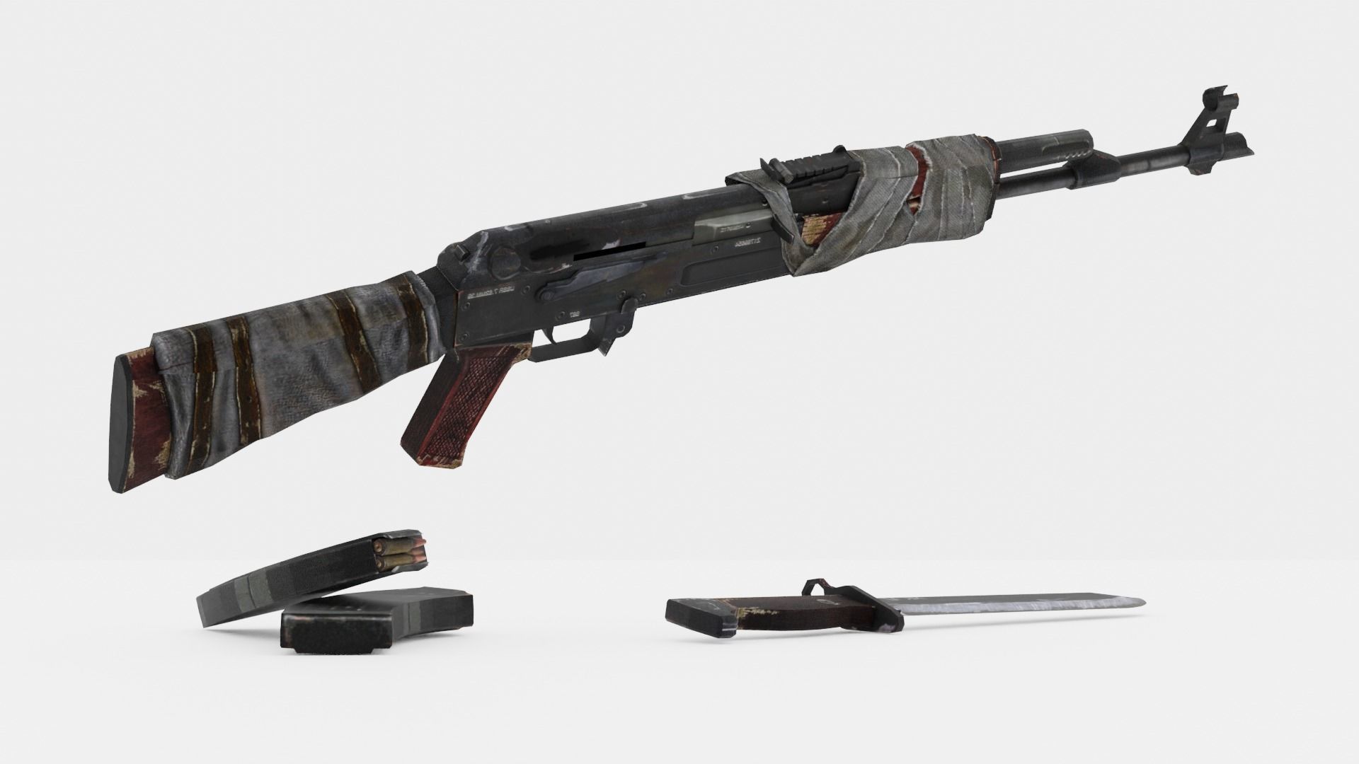 3D model akm riffle VR / AR / low-poly | CGTrader