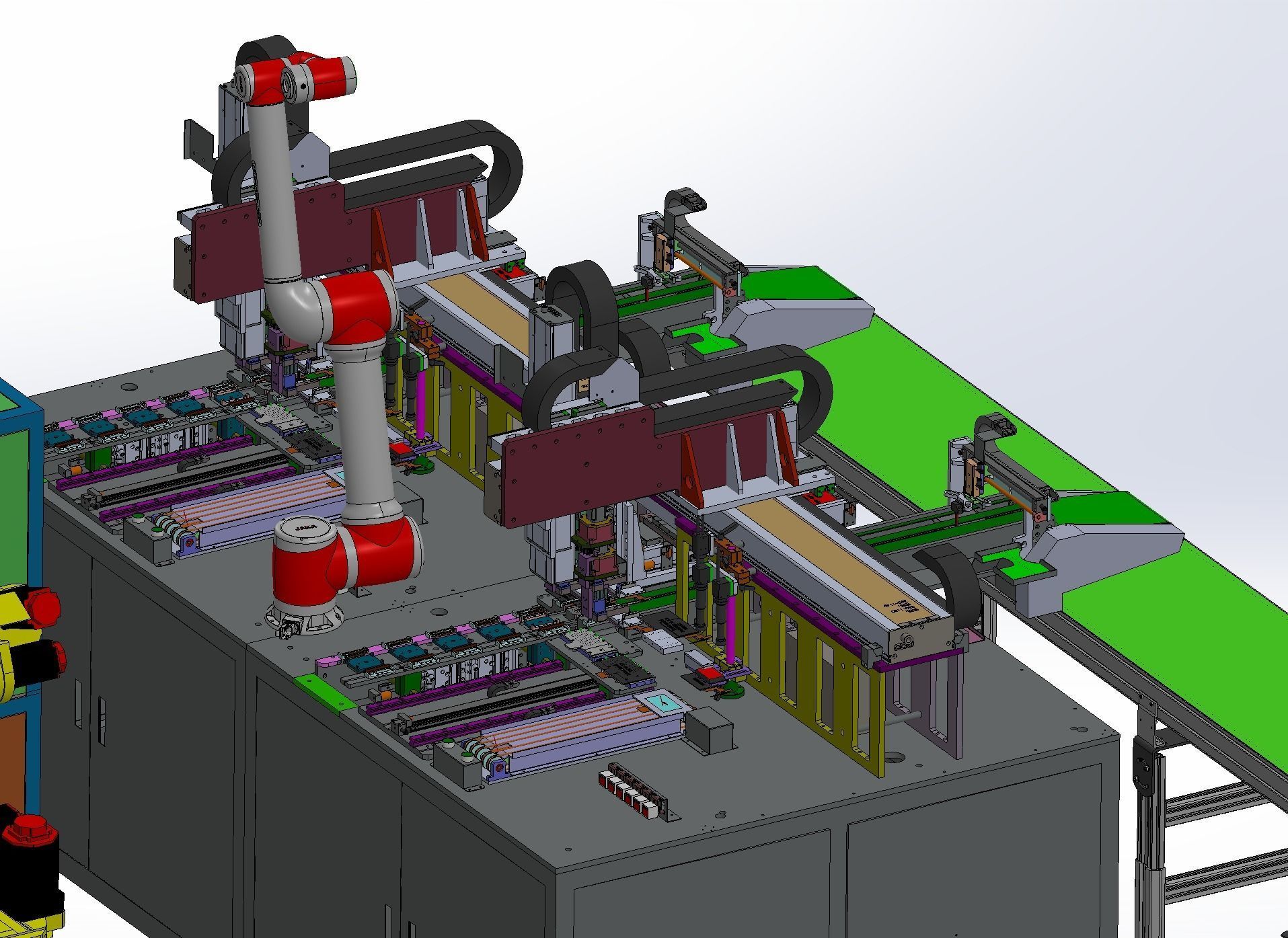 Panel automatic assembly line 3D model | CGTrader