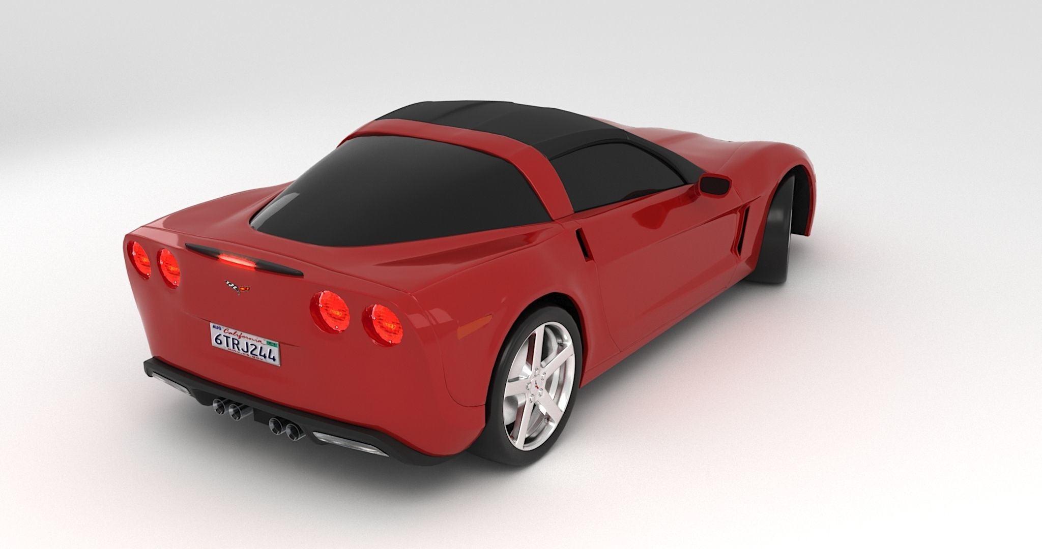 Chevrolet Corvette C6 3D model | CGTrader