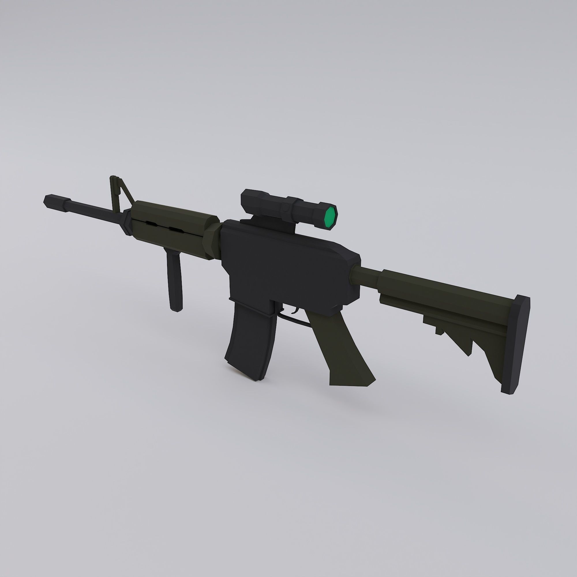 3D model M4A1 Carbine gun VR / AR / low-poly | CGTrader