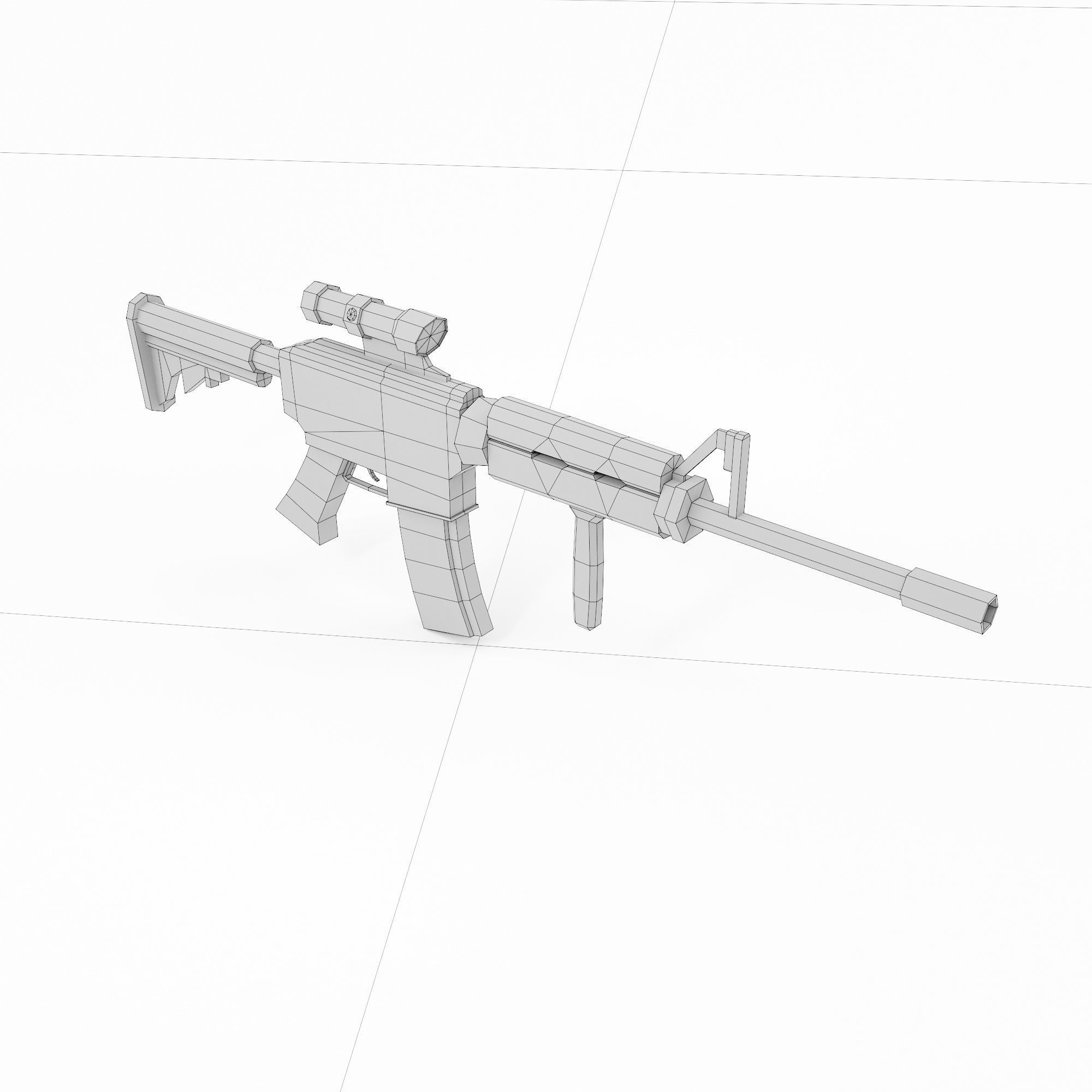 3D model M4A1 Carbine gun VR / AR / low-poly | CGTrader