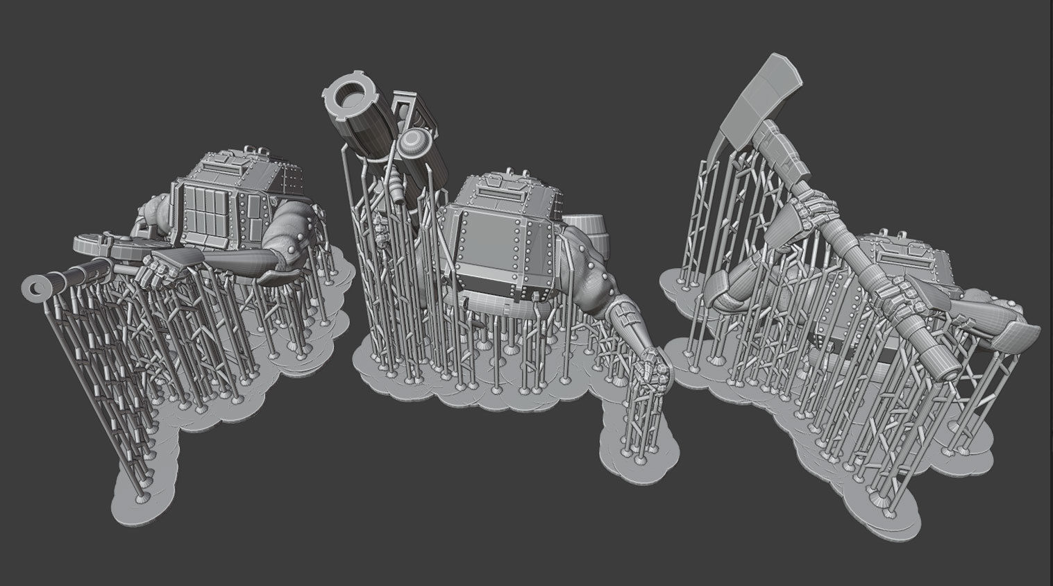 Lancer RPG NPC Medium Mech Pack - Hulker 3D model 3D printable | CGTrader