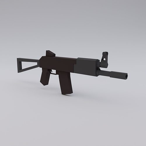 3D model OTS 12 TISS assault rifle gun VR / AR / low-poly | CGTrader