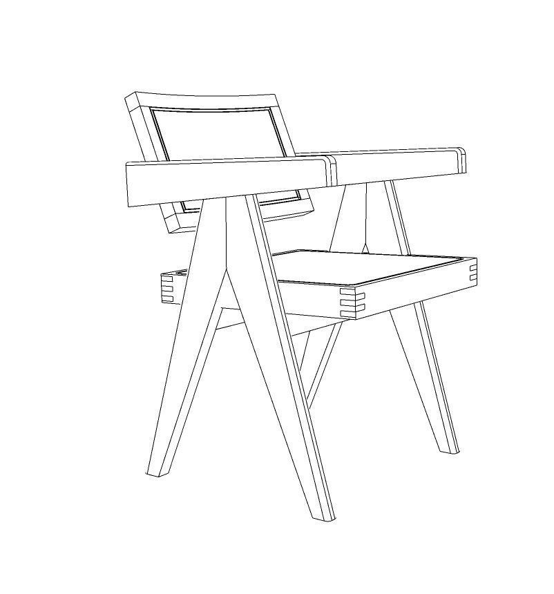 Office Chair V Leg 3D model | CGTrader