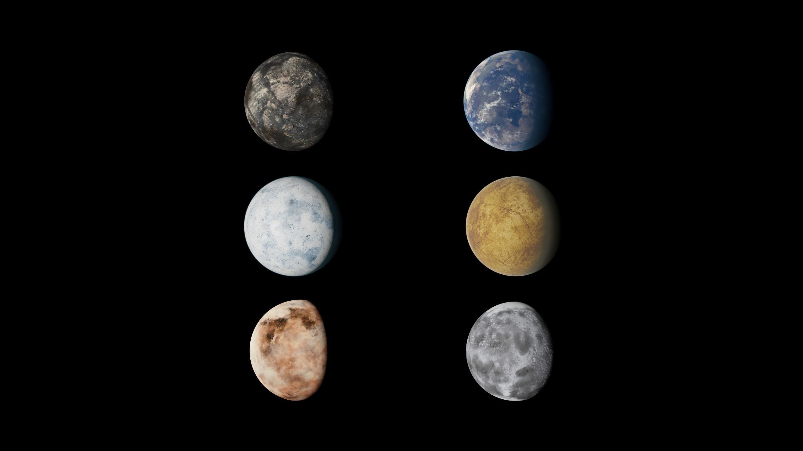 Fictional Planet Set 3D Model Collection | CGTrader