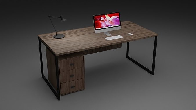 Low Poly office table free VR / AR / low-poly 3D model | CGTrader