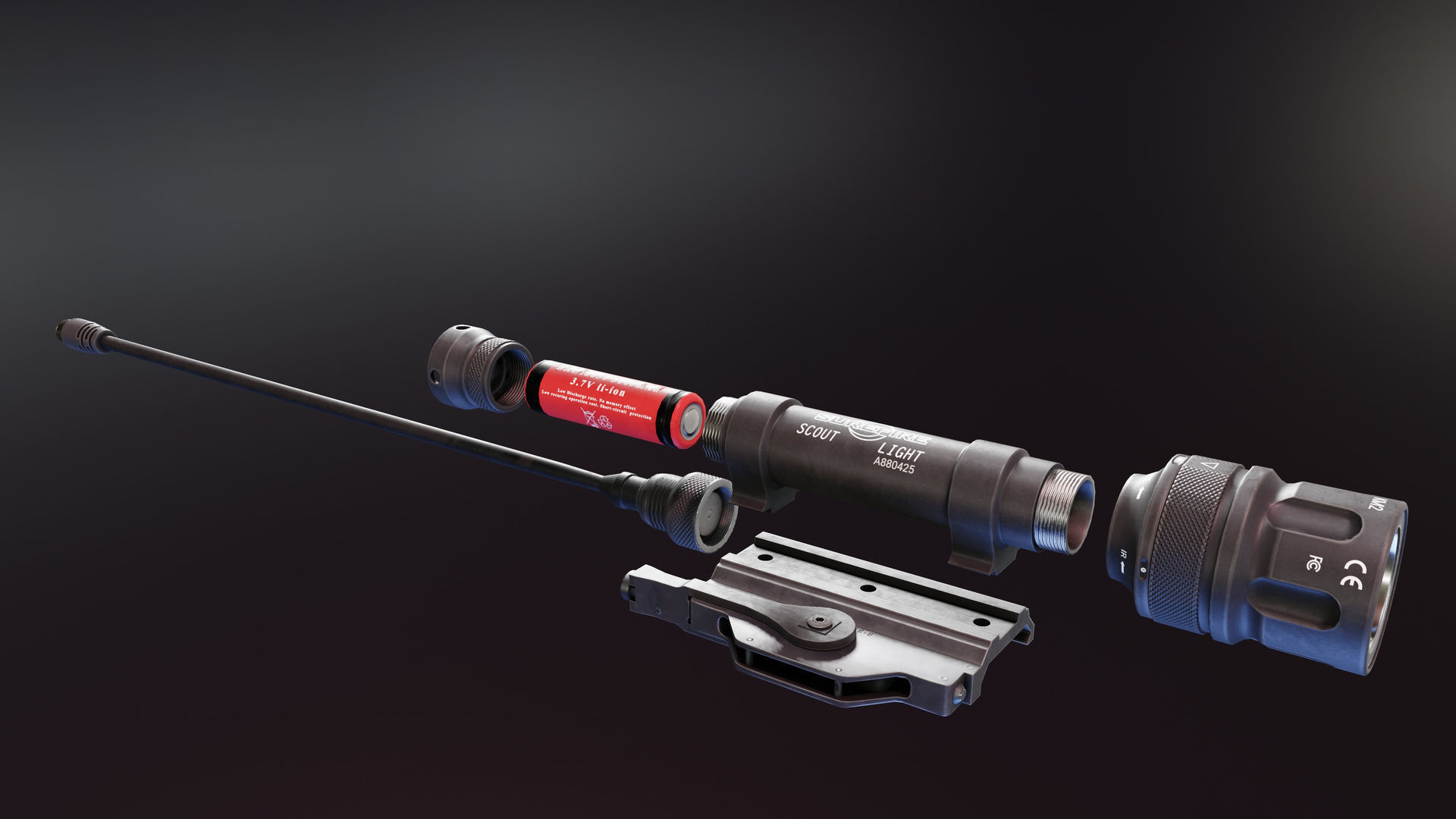 3D model Surefire M620V Light VR / AR / low-poly | CGTrader