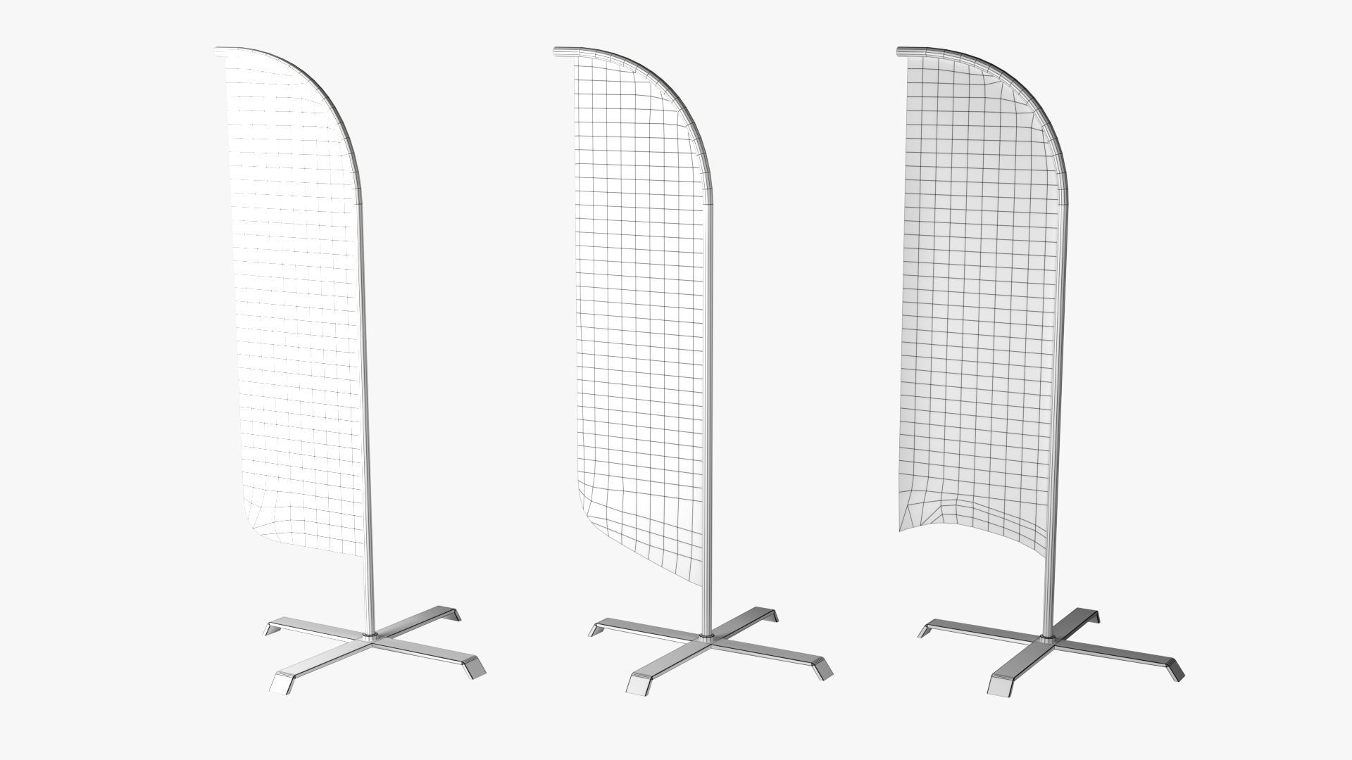 Commercial flag 3D model | CGTrader