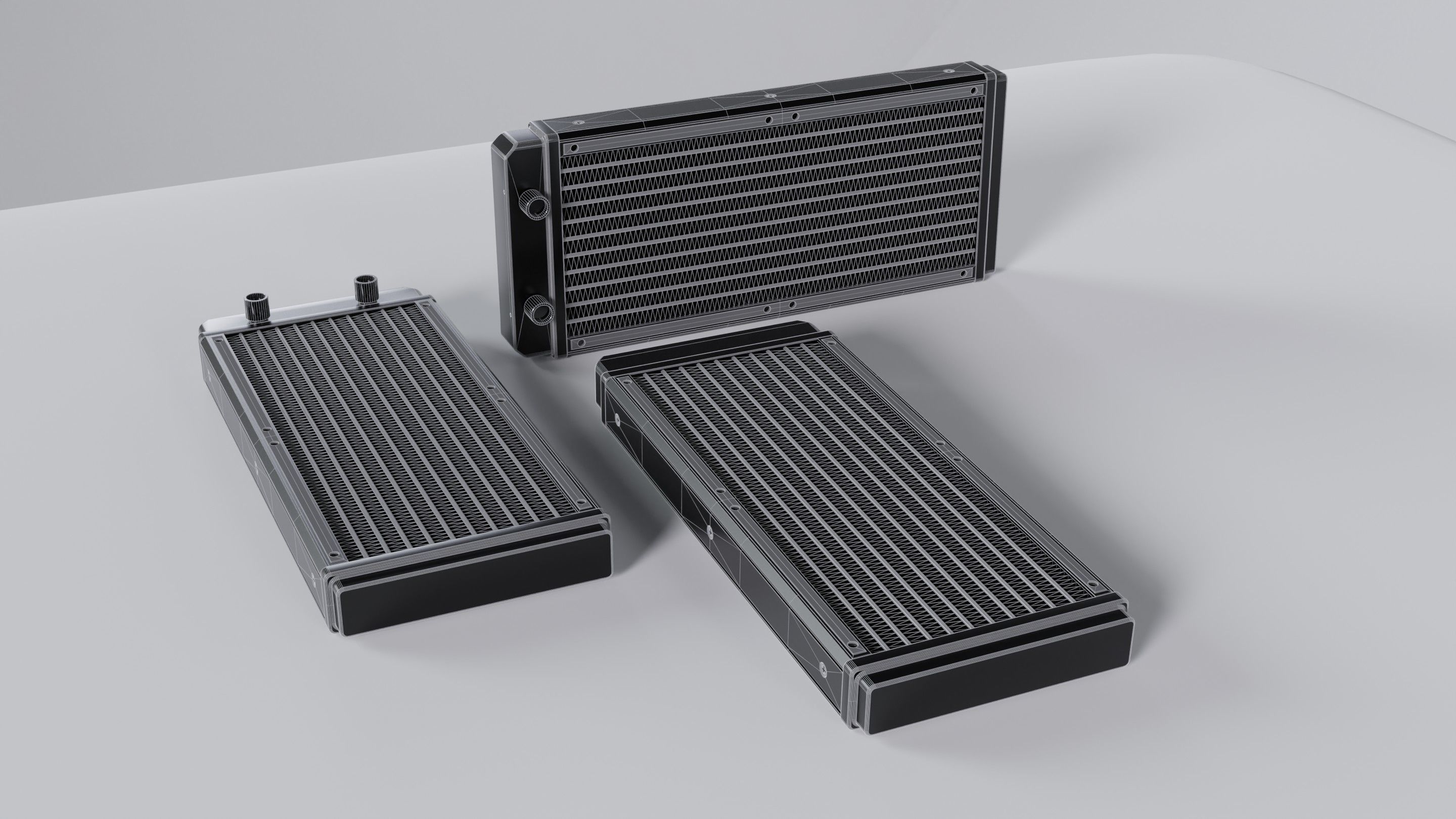 Water cooling radiator - 240 mm 3D model | CGTrader
