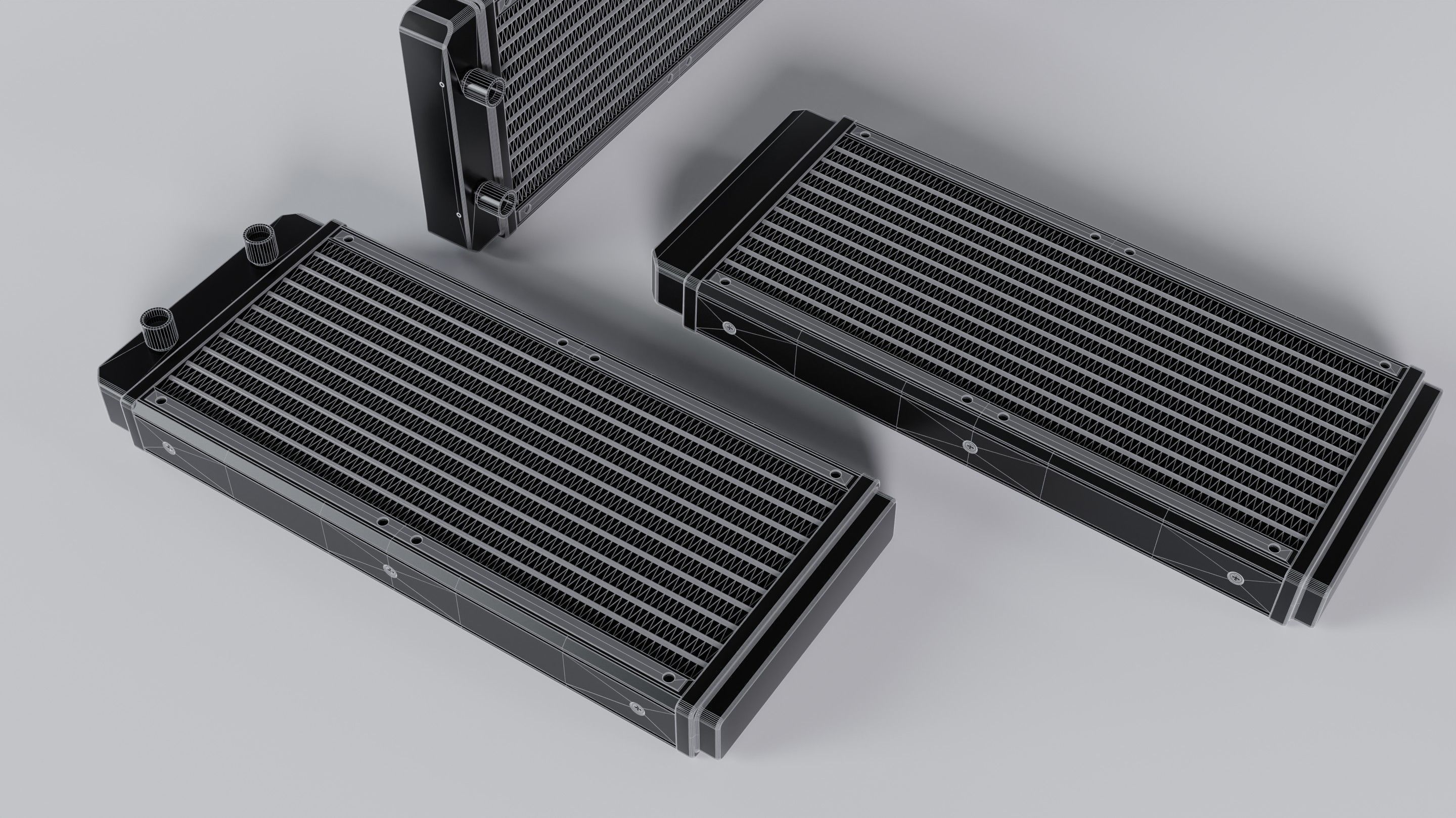 Water cooling radiator - 240 mm 3D model | CGTrader