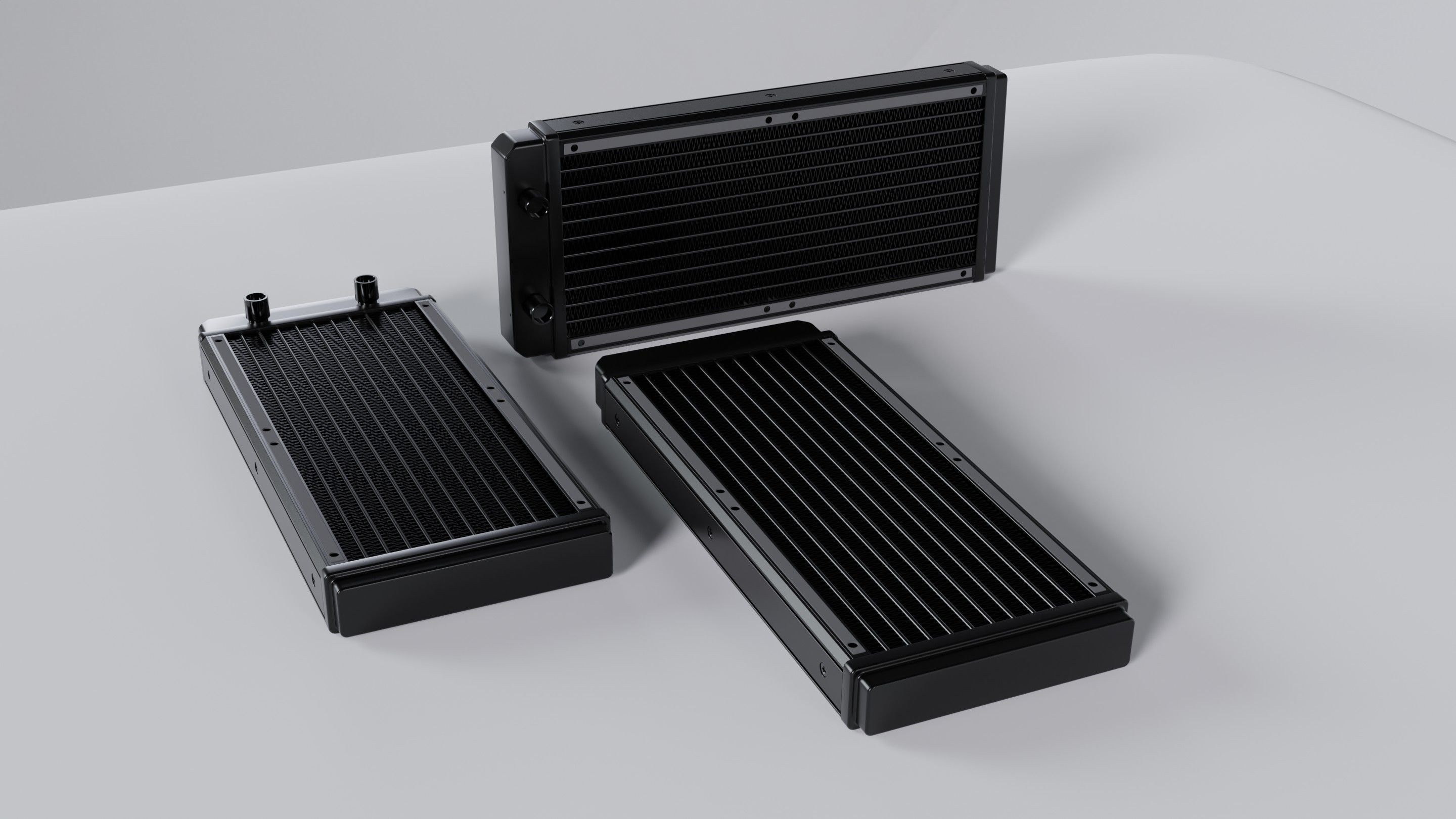 Water cooling radiator - 240 mm 3D model | CGTrader