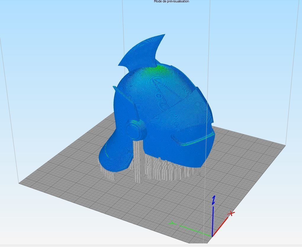 actarus helmet -STL for 3d printer-high poly model 3D model 3D ...