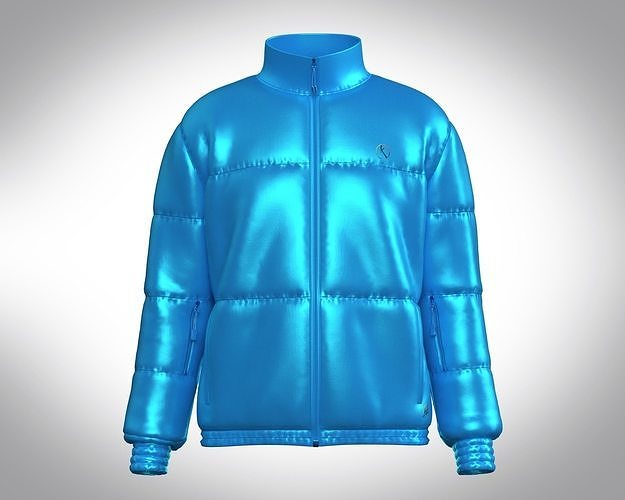 Boxy puffer ski jacket 3D model | CGTrader