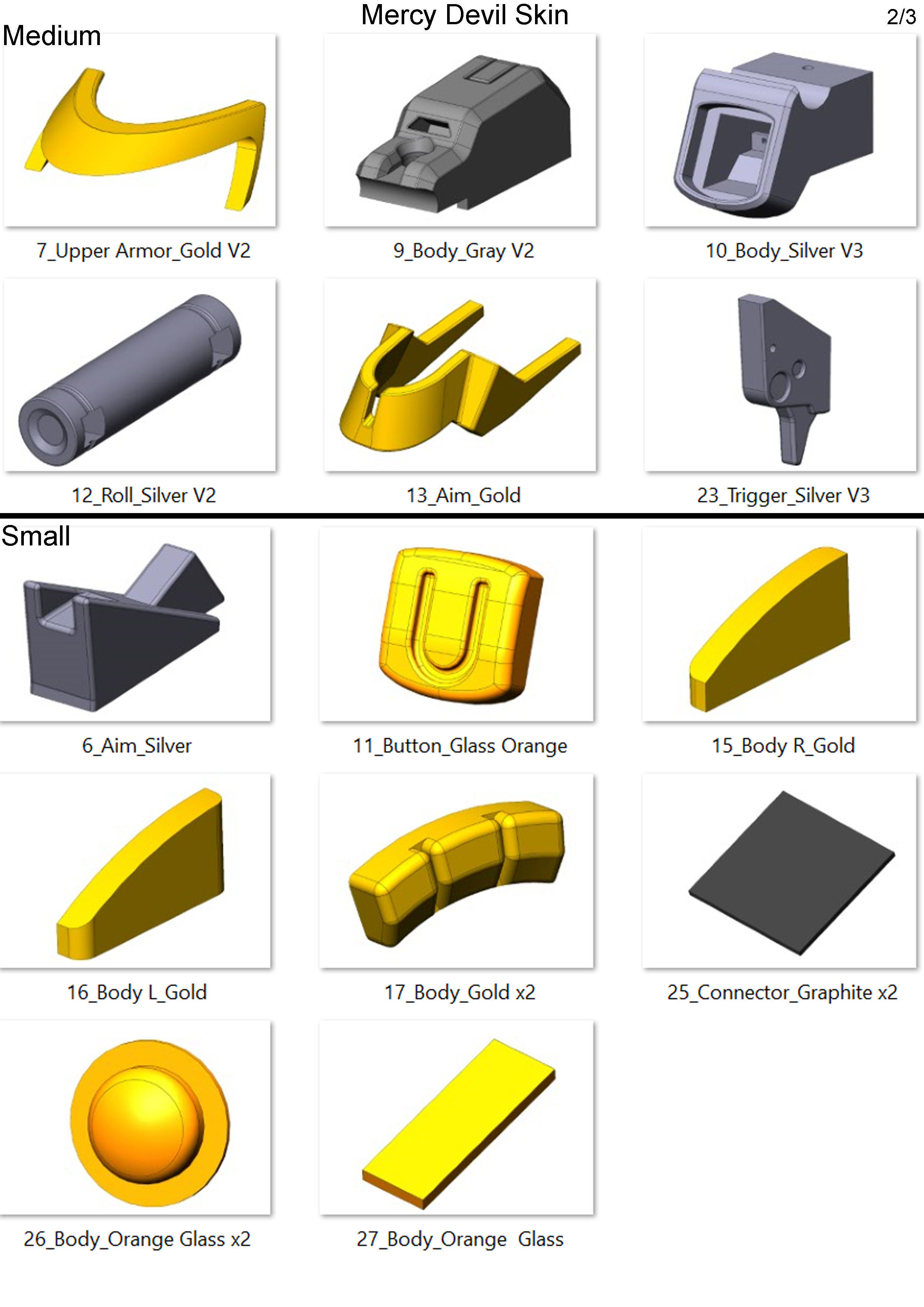 Mercy Blaster Devil Skin - Overwatch - Printable 3d model 3D model 3D ...