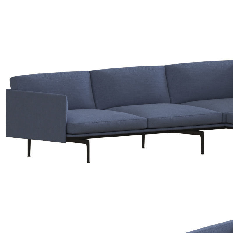 Outline Corner Sofa 3D model | CGTrader