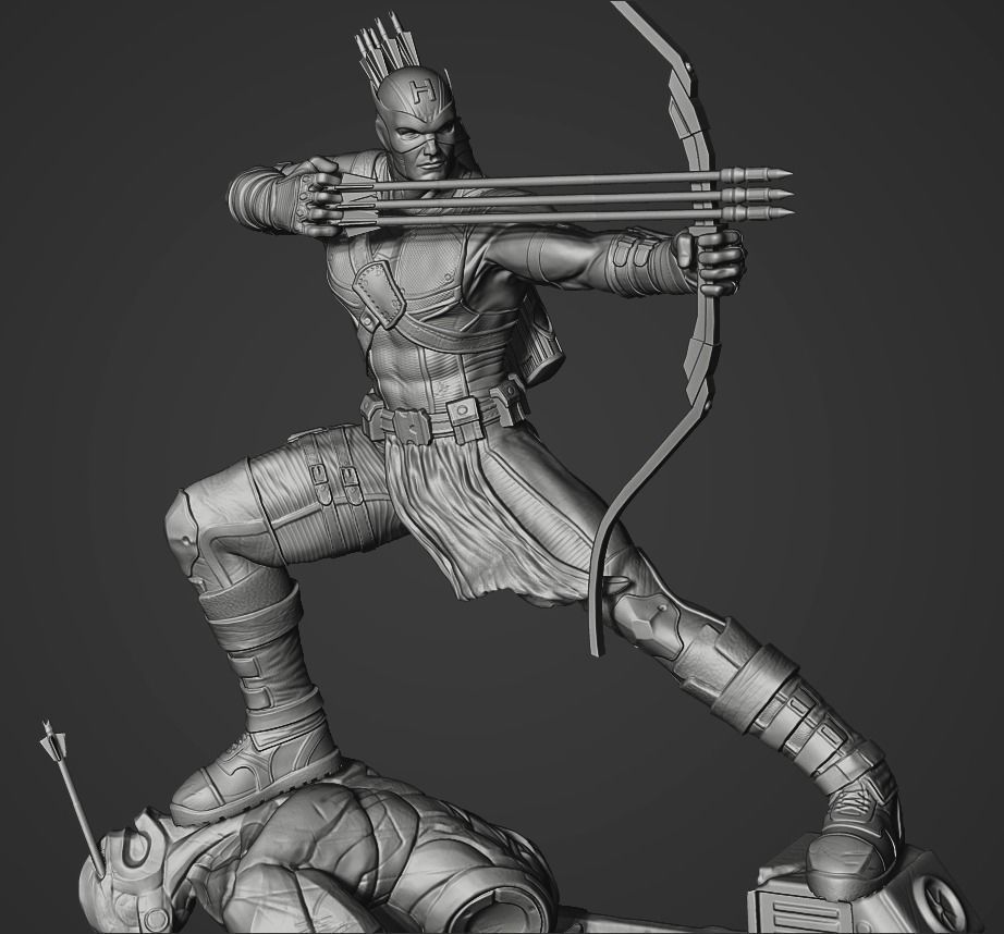 HAWKEYE AVENGERS 3D model 3D printable | CGTrader