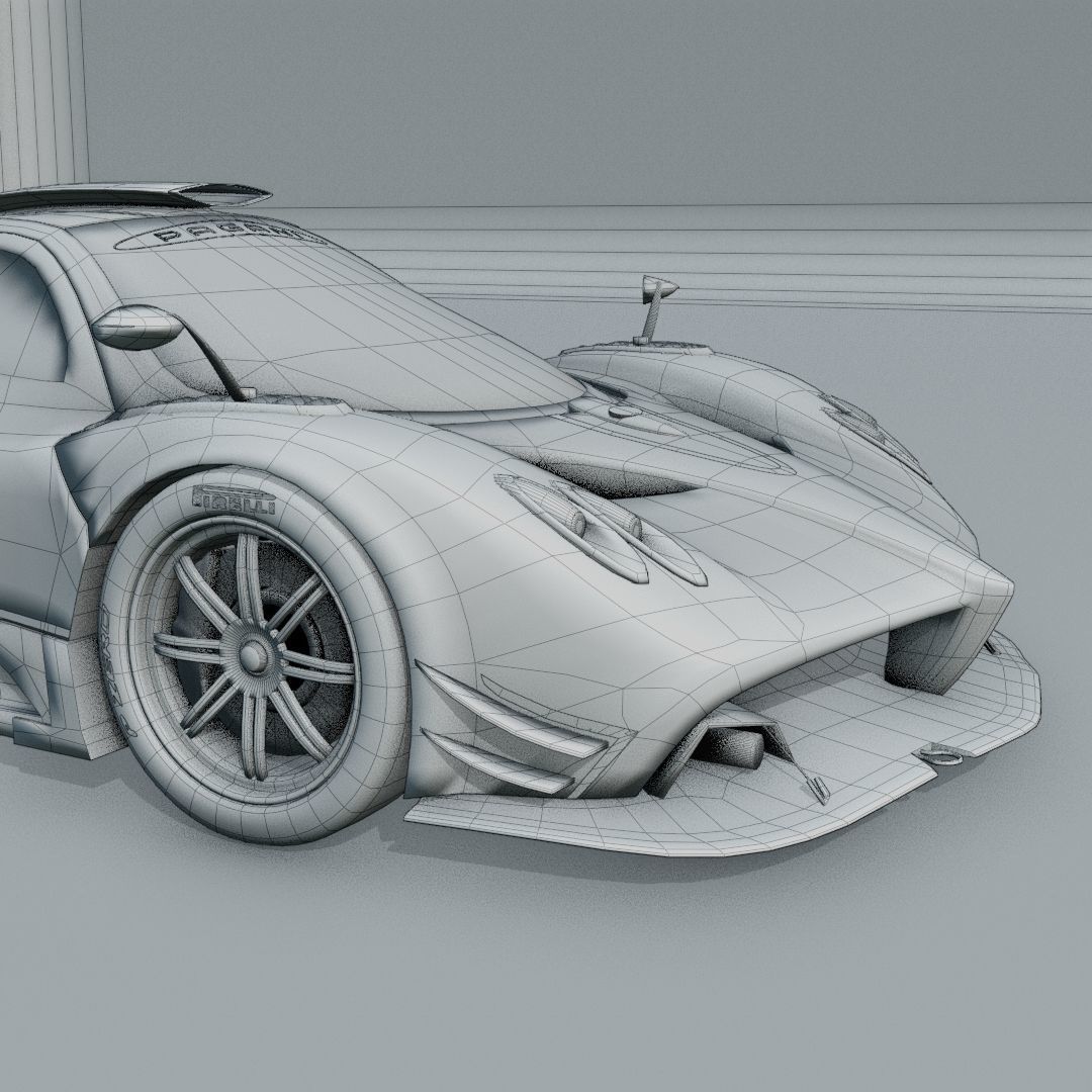 Pagani Zonda R 3D model | CGTrader