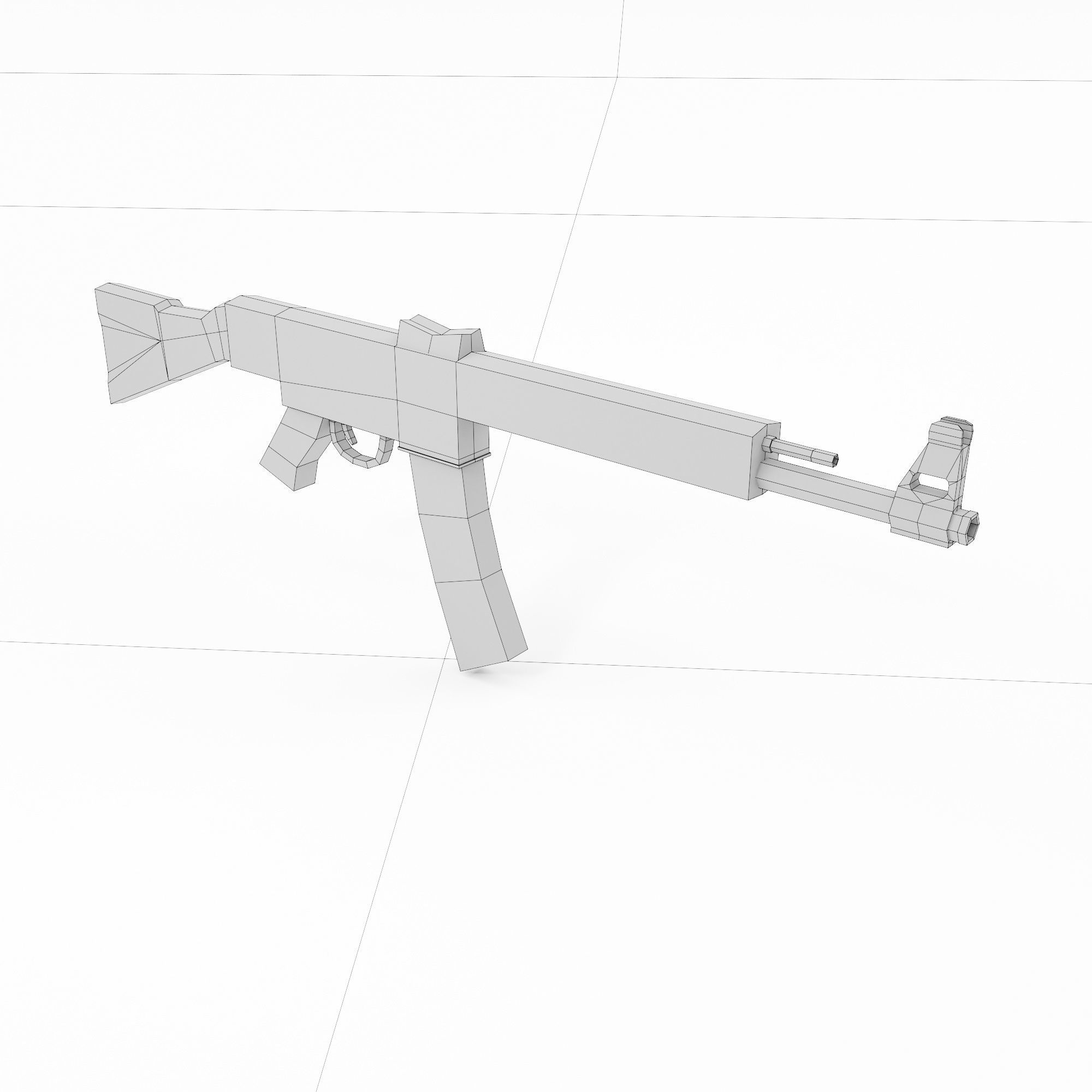 3D model STG 44 German assault rifle VR / AR / low-poly | CGTrader