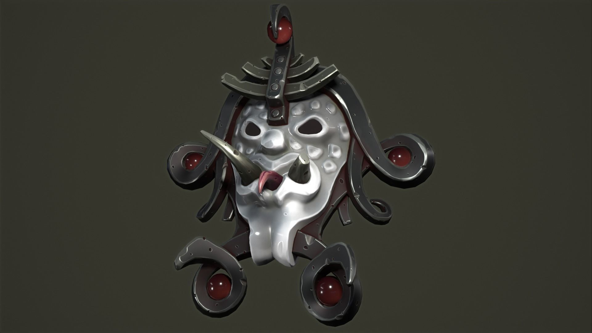 Jade mask 3d print 3D model 3D printable | CGTrader