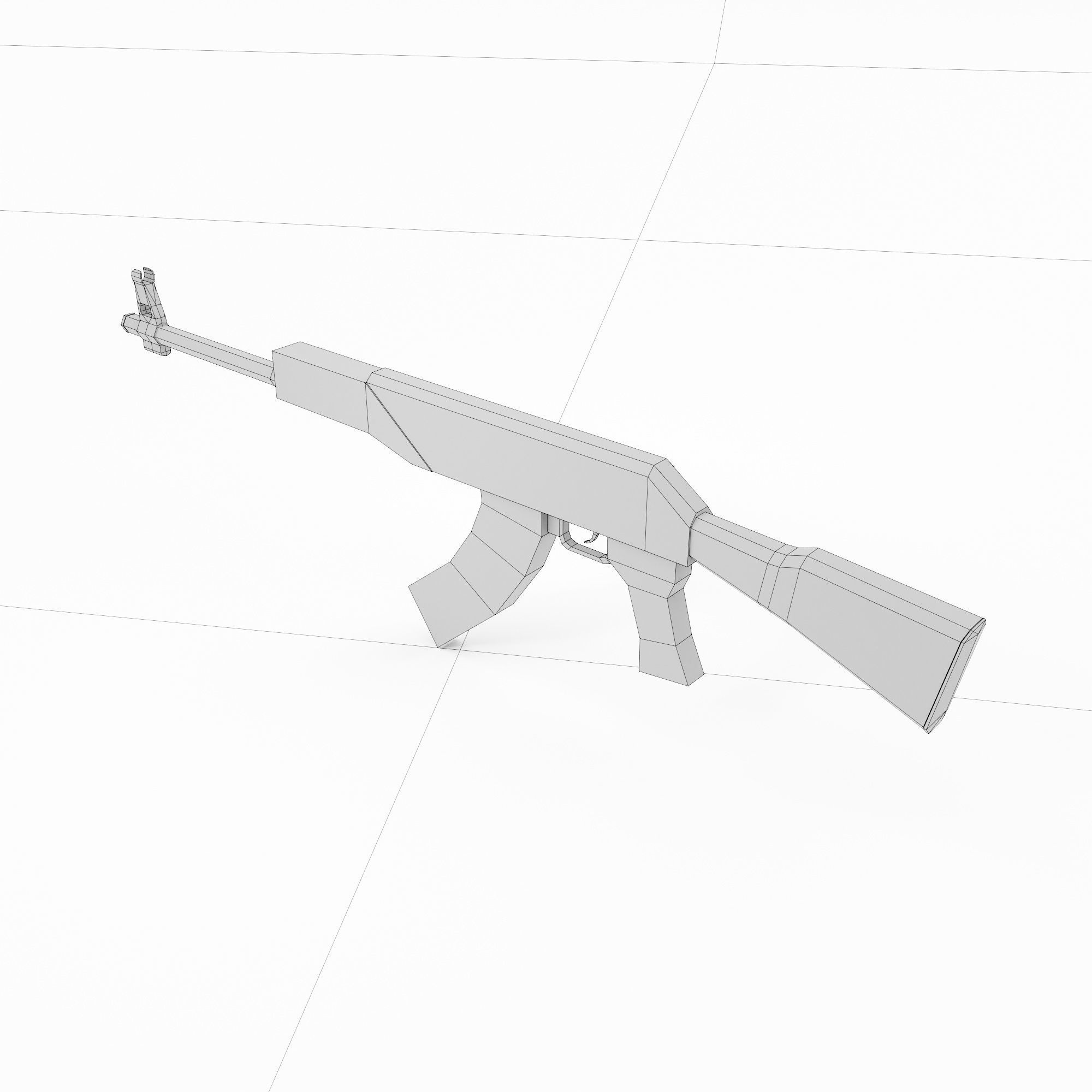 3D model TKB 517 assault rifle VR / AR / low-poly | CGTrader