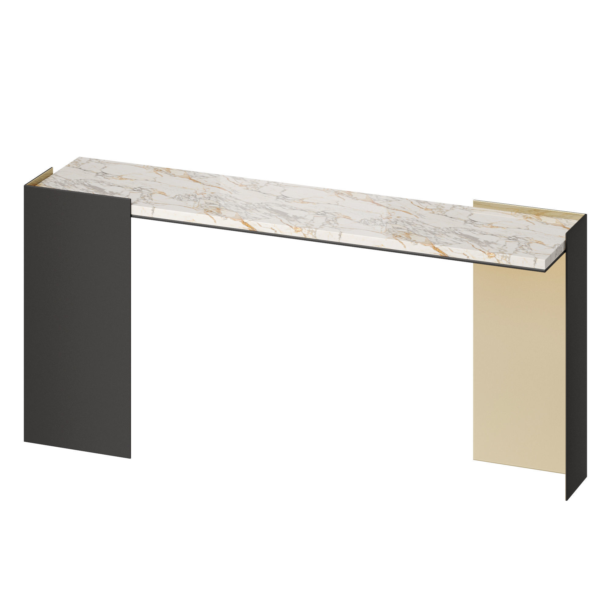 Baker Wrap Console Marble Top 3D model | CGTrader