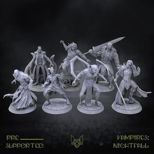 Vampires Nightfall - Bundle 3D model 3D printable | CGTrader