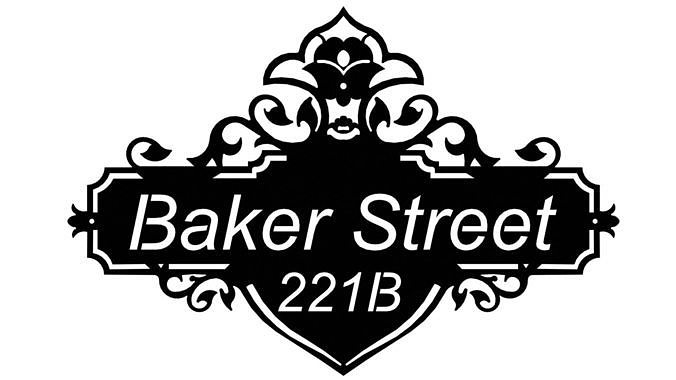 DXF Address plate - Baker Street 3D model 3D printable | CGTrader