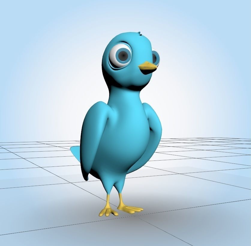 Blue Bird 3D model | CGTrader