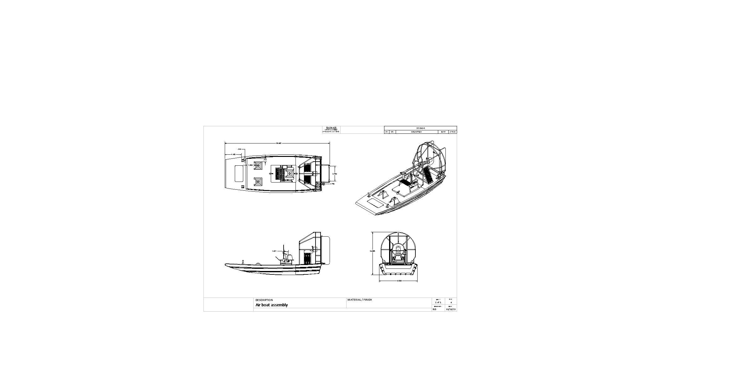 10th Scale RC Airboat 3D Printer Files and Instructions 3D model 3D ...