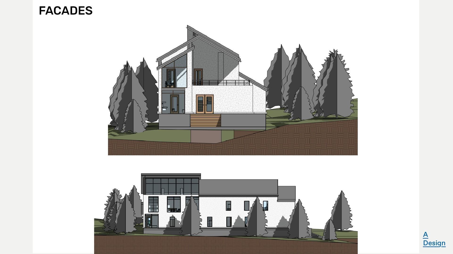 Triangle house - Revit 3D model | CGTrader