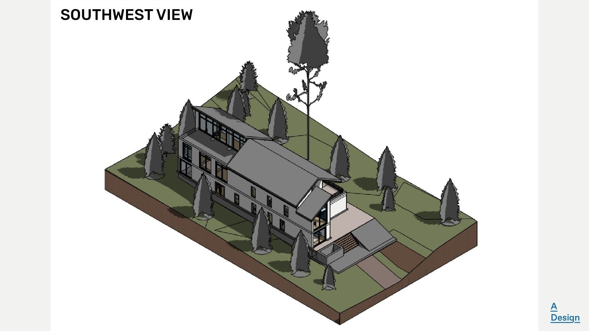 Triangle house - Revit 3D model | CGTrader