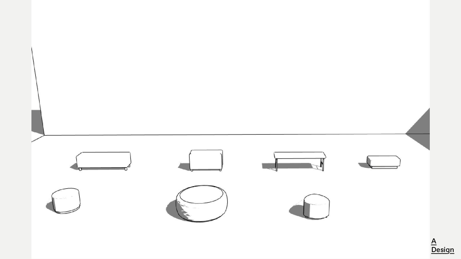 Banquettes - Pack of revit families 3D model | CGTrader