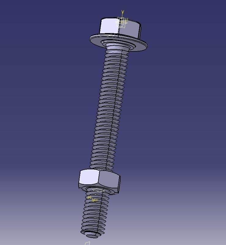 M5 x 12mm Flanged Hex Bolts 3D model 3D printable | CGTrader