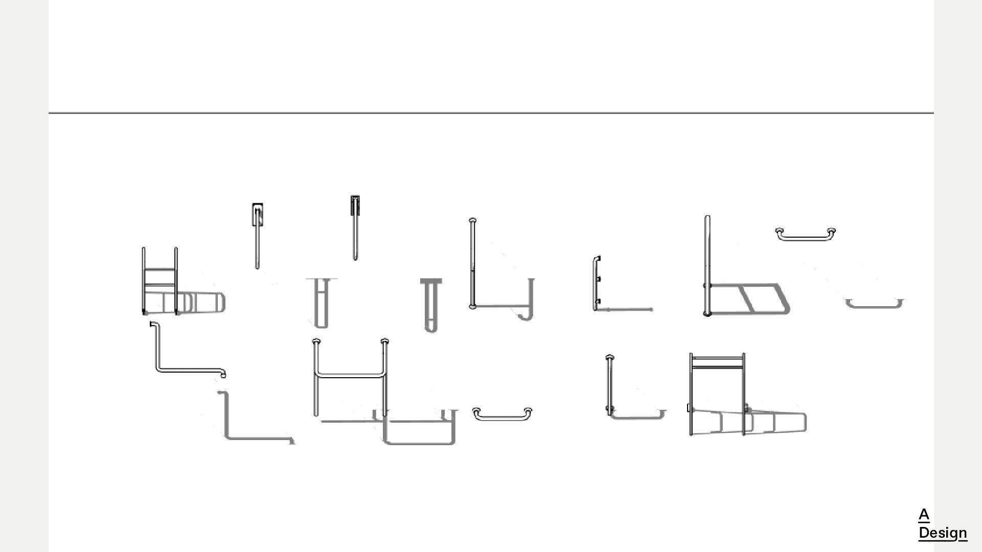 Handrails - Pack of revit families 3D model | CGTrader