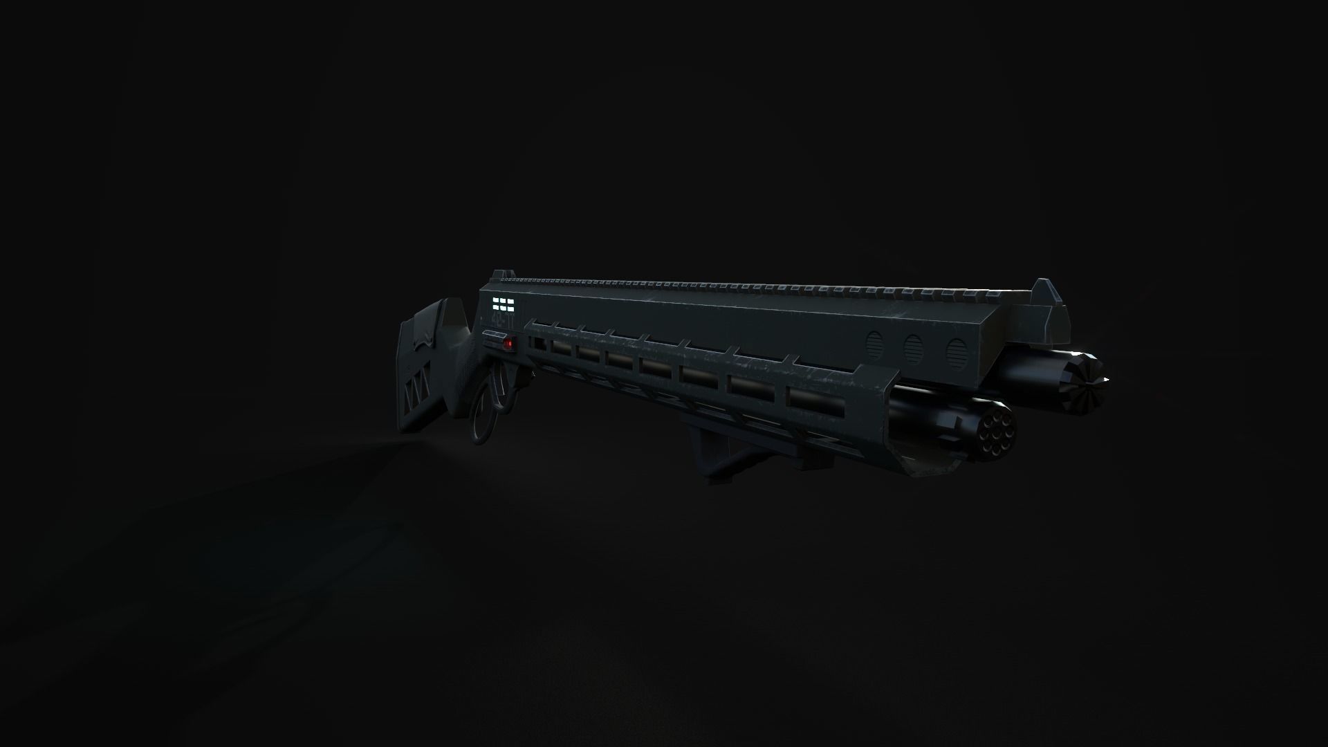 3D model Laser Lever Action Rifle VR / AR / low-poly | CGTrader