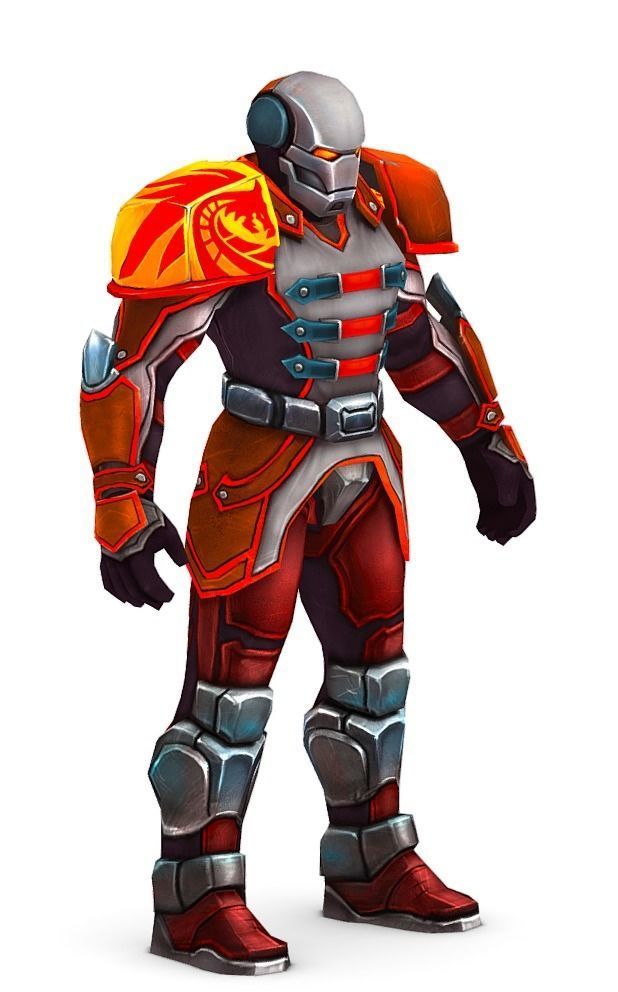 3D model Low Poly Man Cyborg Trooper Soldier 3D Model VR / AR / low ...