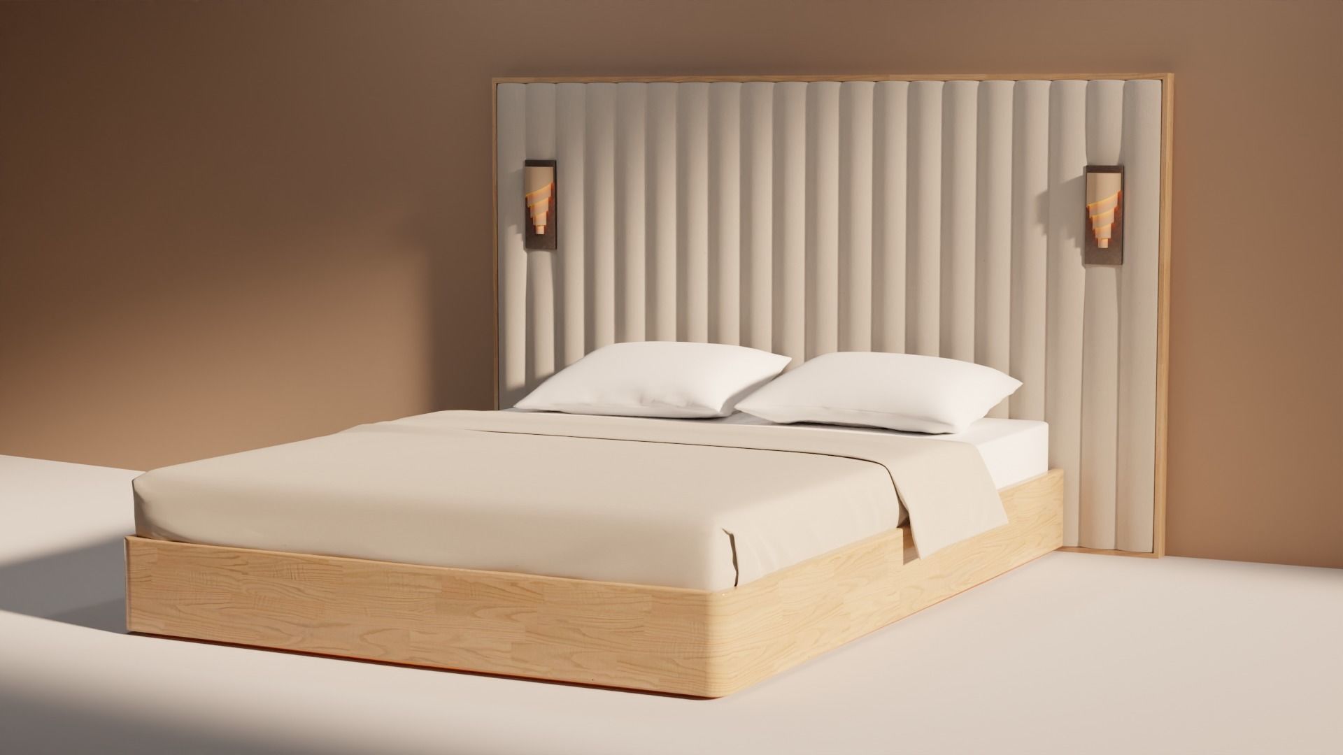 Bed 01 free VR / AR / low-poly 3D model | CGTrader