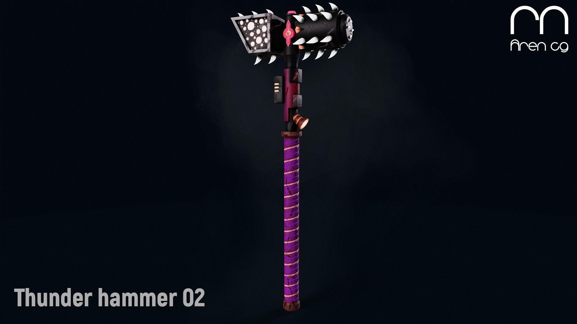 3D model AC thunder hammer 02 VR / AR / low-poly | CGTrader