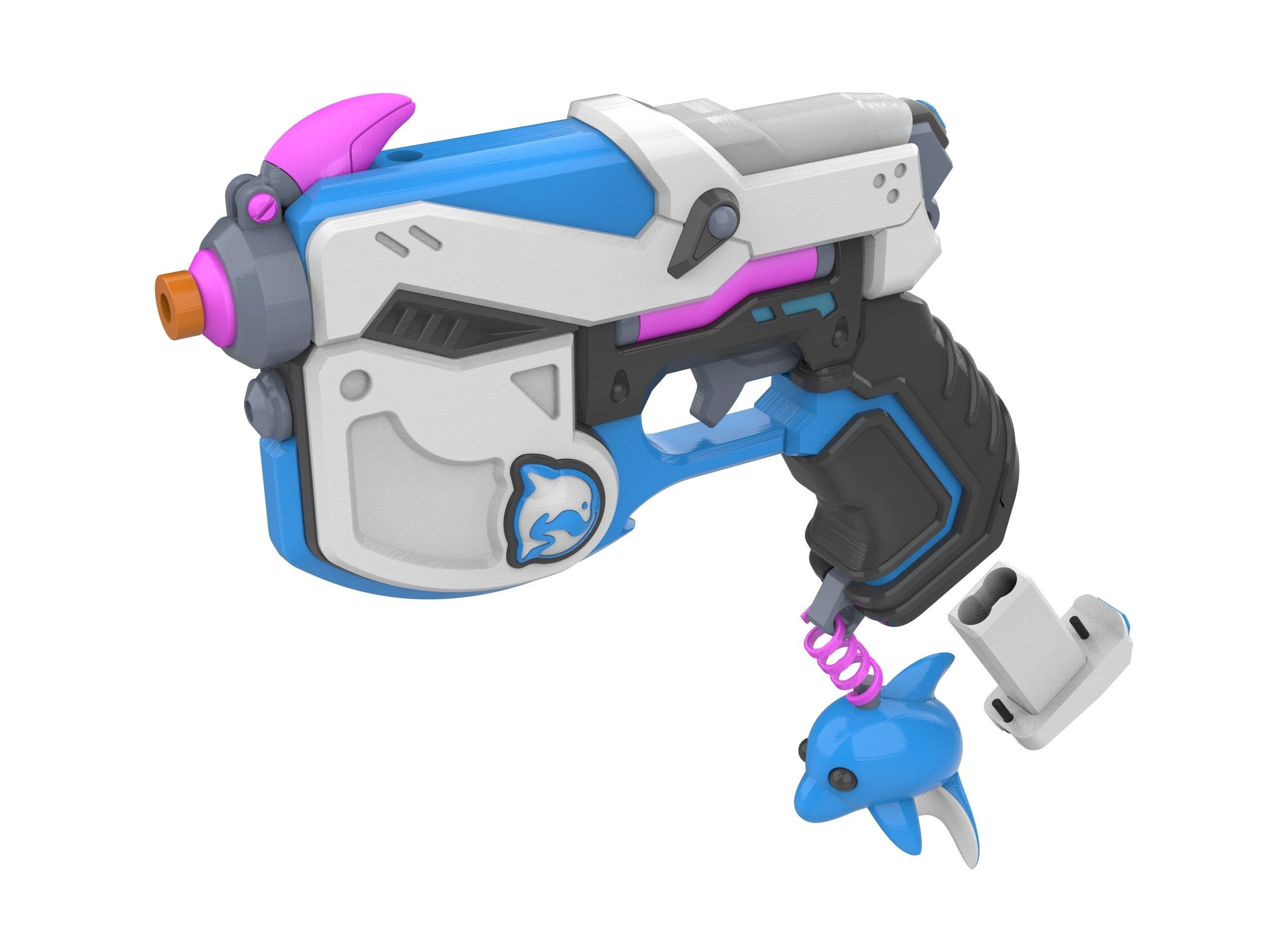 DVa Blaster Waveracer Skin - Overwatch - Printable 3d model 3D model 3D ...