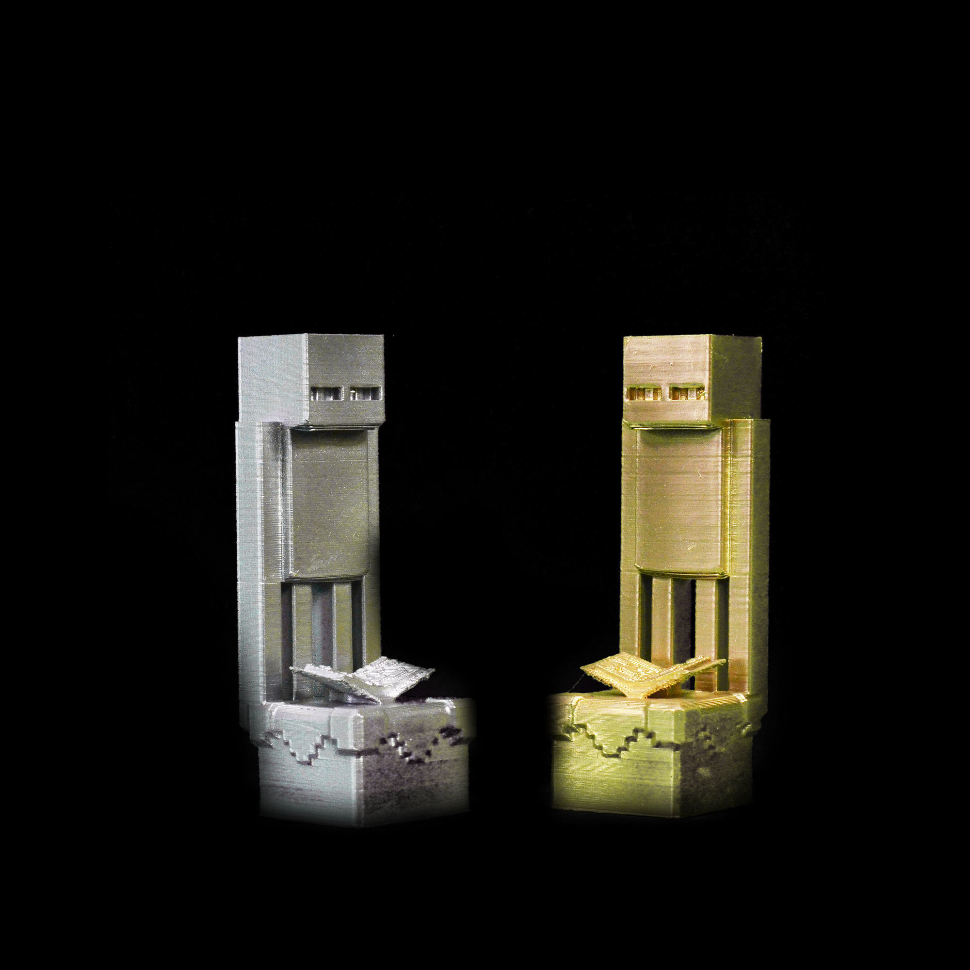 Minecraft Game Characters Chess Set 3D model 3D printable | CGTrader