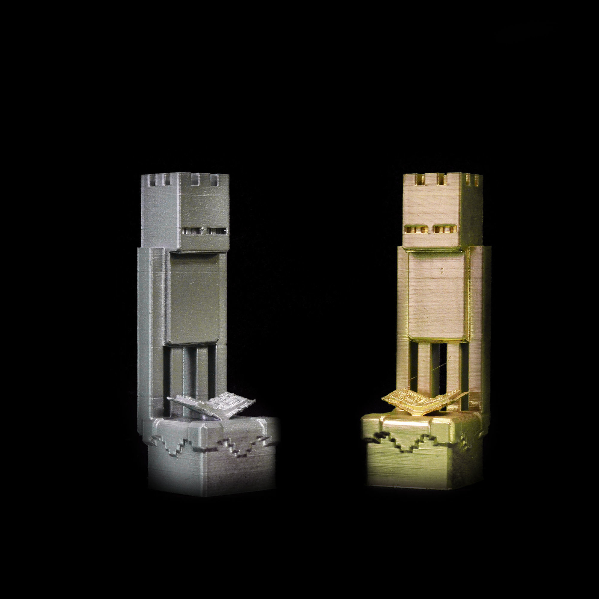 Minecraft Game Characters Chess Set 3D model 3D printable | CGTrader