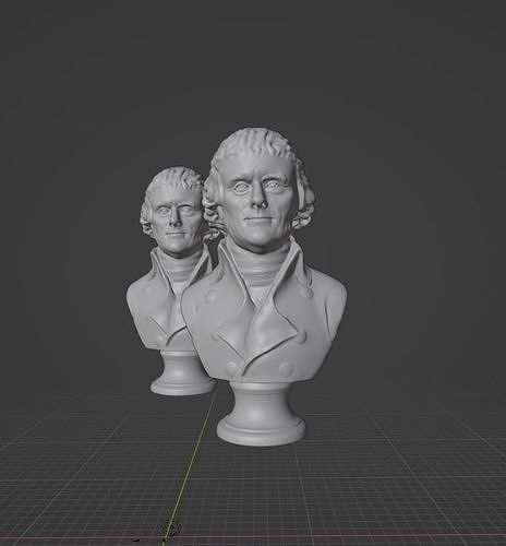 Thomas Jefferson 3D model 3D printable | CGTrader