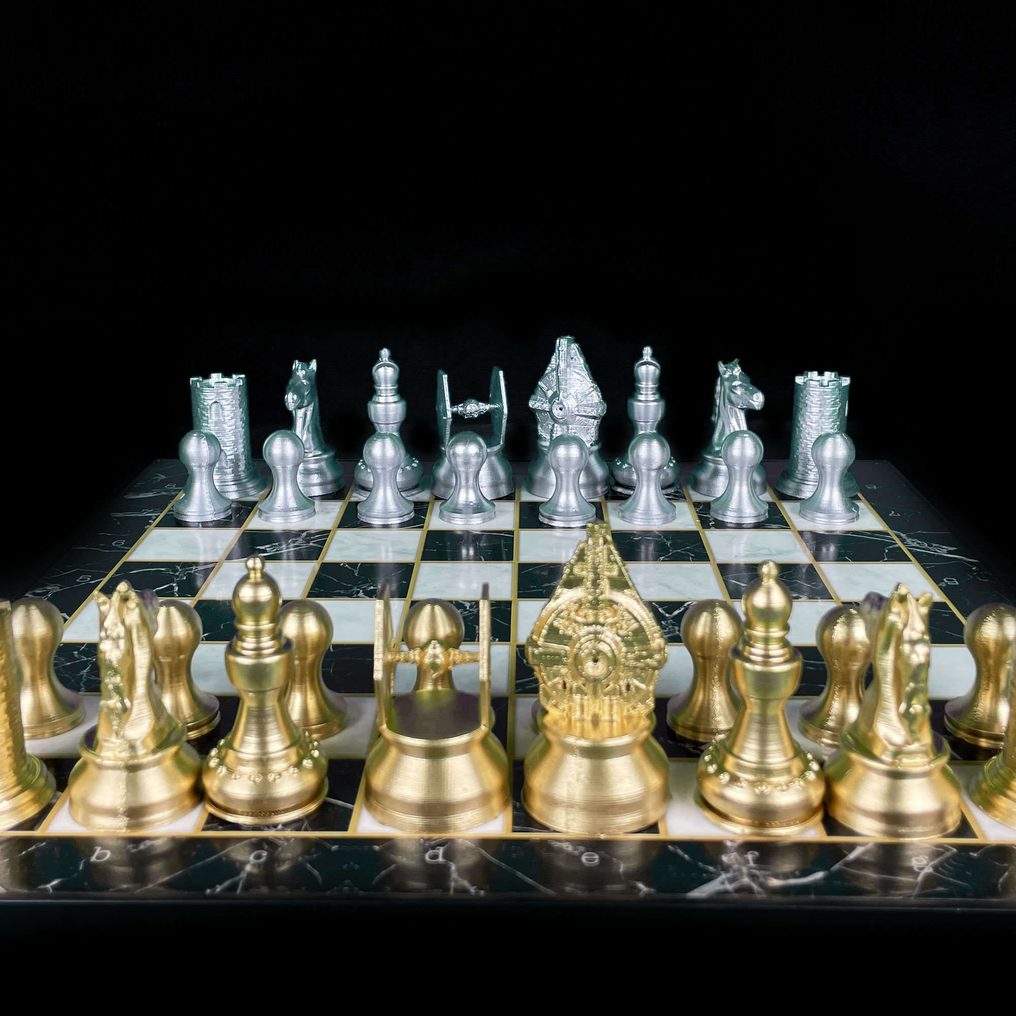 Starwars Space Ship Chess Set- Chess Game 3D model 3D printable | CGTrader