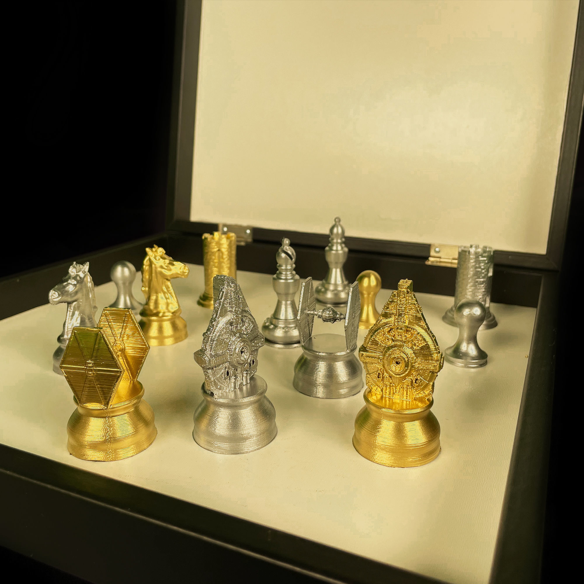 Starwars Space Ship Chess Set- Chess Game 3D model 3D printable | CGTrader