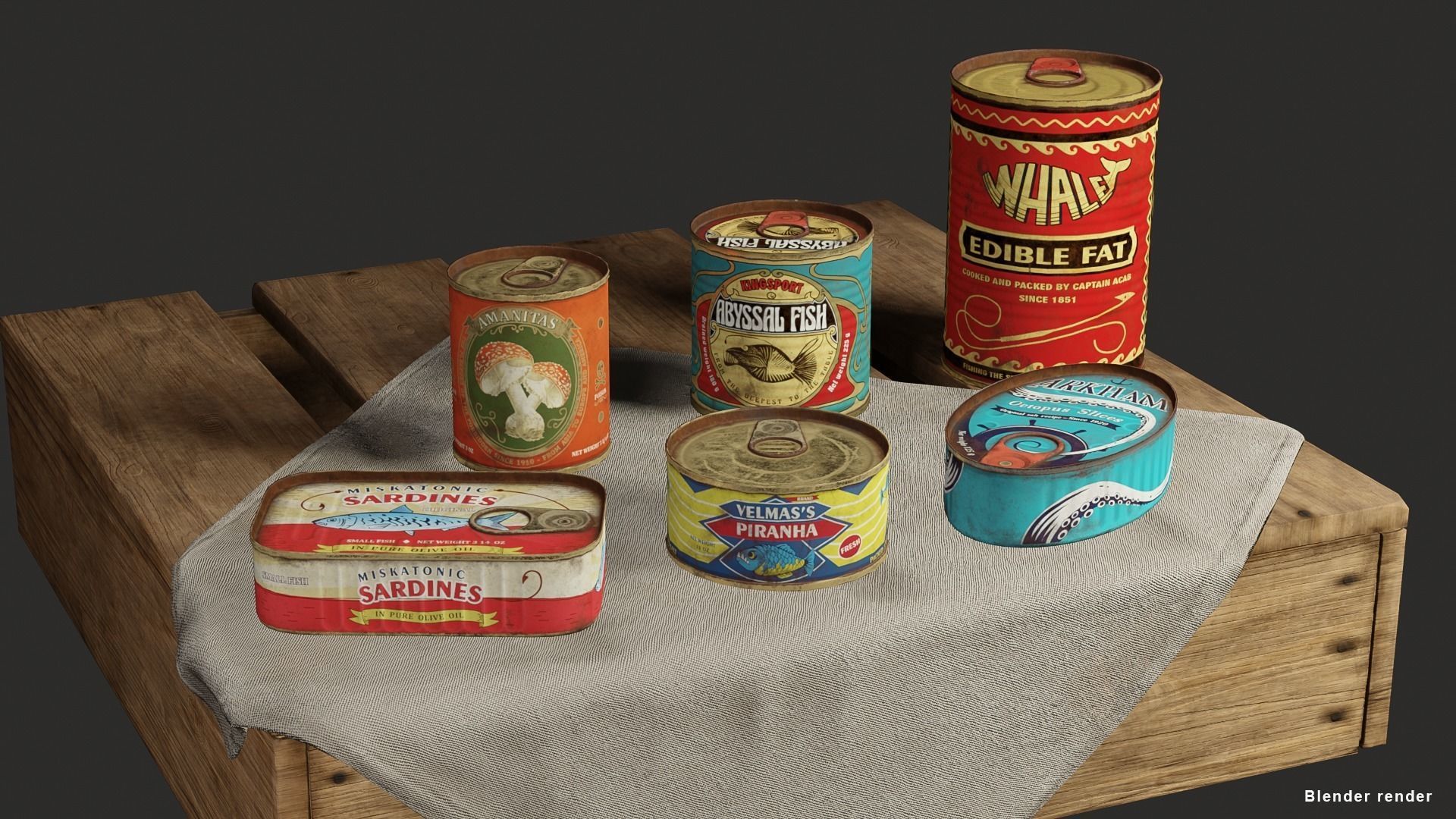 3D model Low poly vintage cans VR / AR / low-poly | CGTrader